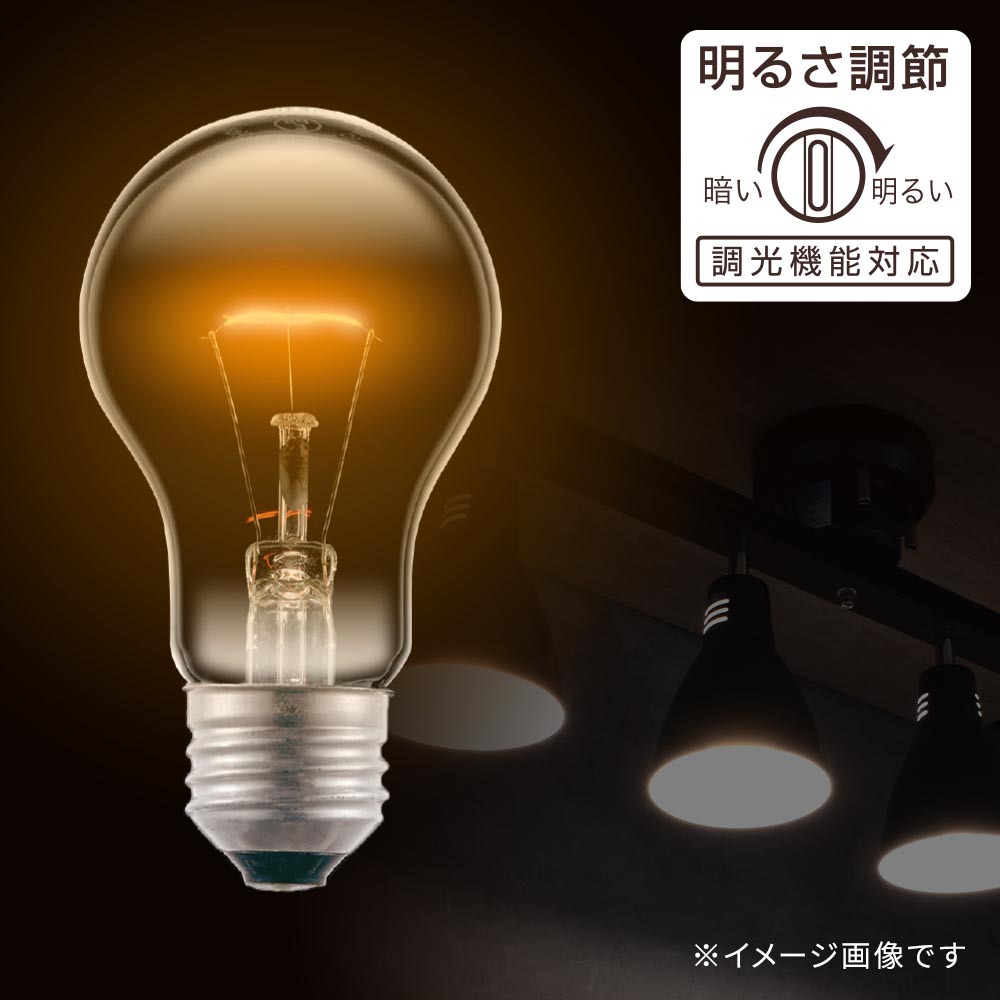 白熱電球（60W形/クリア/850 lm/60W/E26/電球色/調光機能対応） | 株式会社オーム電機 『会員専用 仕入サイト』