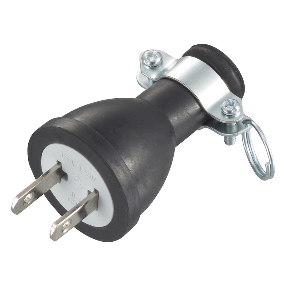 2Pゴムプラグ（補修用/1500Wまで/15A-125V/VCTF 2.0mm2×2芯まで/パッケージあり） | 株式会社オーム電機 『会員専用 仕入サイト』