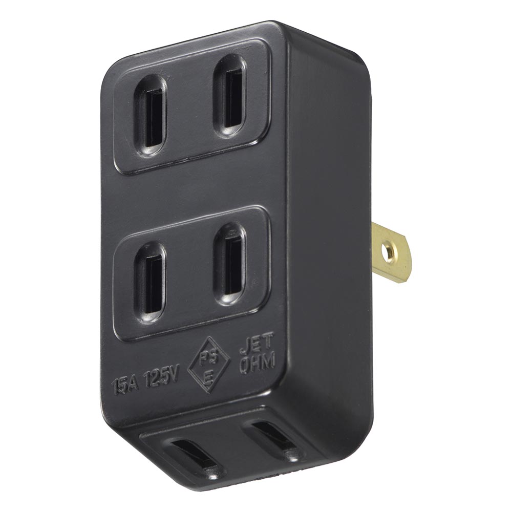 3口タップ（1500Wまで/15A-125V/ブラック） | 株式会社オーム電機 『会員専用 仕入サイト』